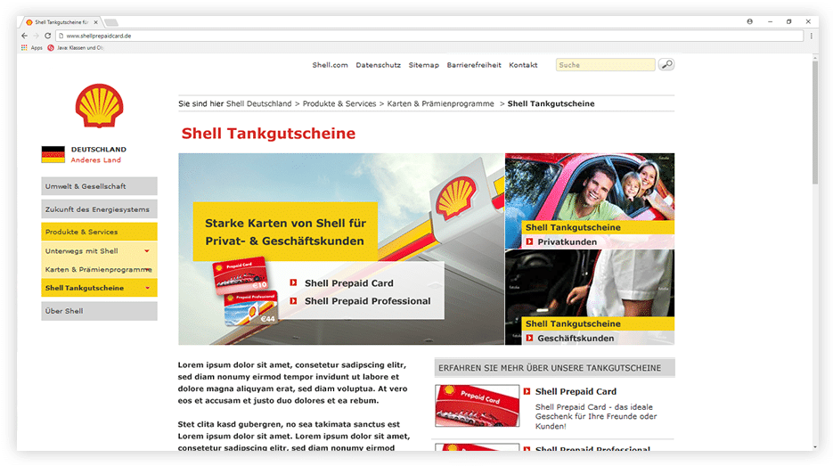 Shell Deutschland | webDa Medien GmbH